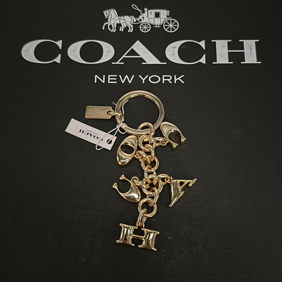 Coach | Accessories | Coach Mix Key Fob Metal Enamel Glitter Metallic ...
